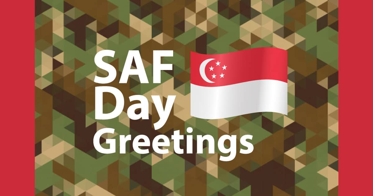 SAF Day Greetings - SAF Day by Singapore Brand